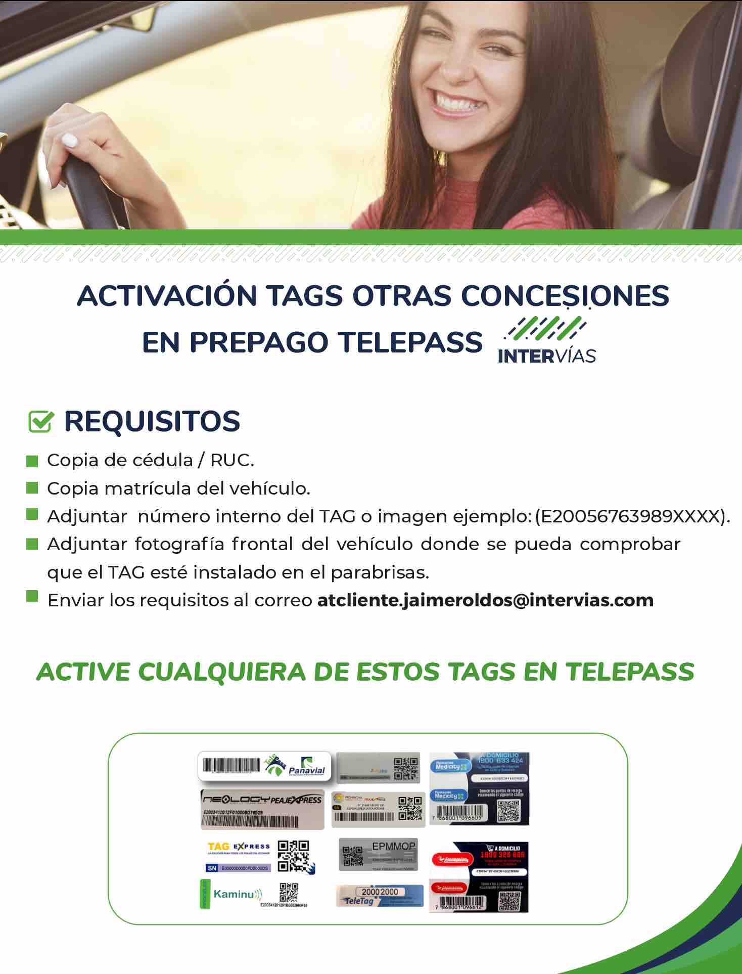 HOMOLOGA TU TAG – CONCESIONARIA INTEGRAL – INTERVÍAS S.A